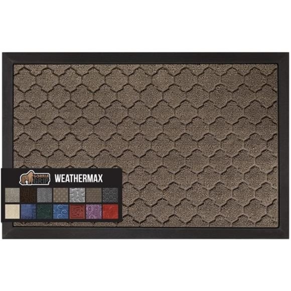 Accents | Doormat Durable Natural Rubber Stain And Fade Resistant Low ...